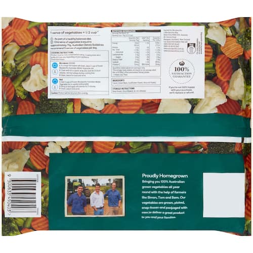 Woolworths Frozen Winter Vegetable Mix 1kg | bunch