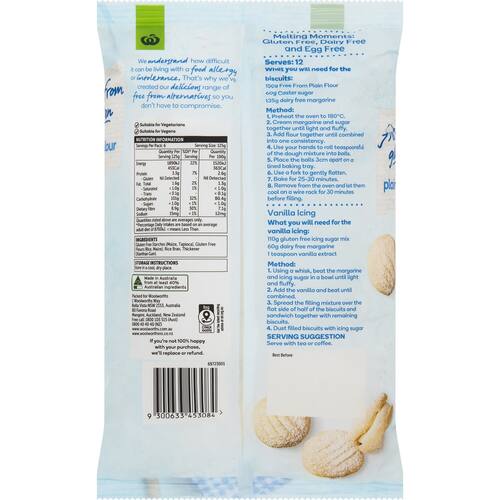 Woolworths Free From Gluten Plain Flour 750g | bunch