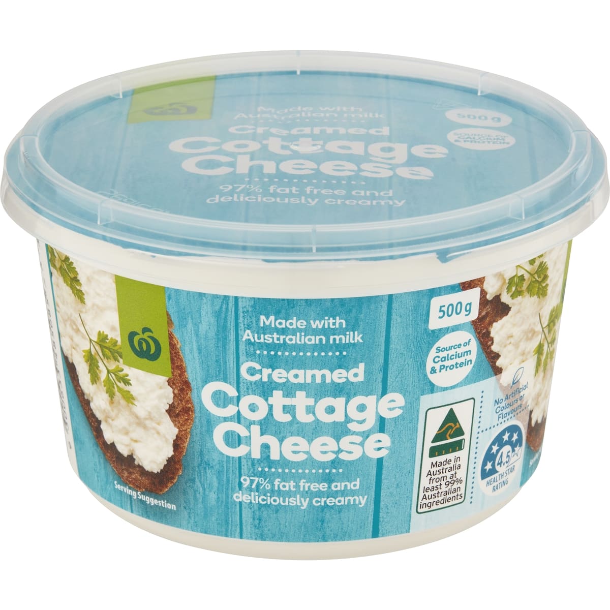 Woolworths Creamed Cottage Cheese 500g | bunch