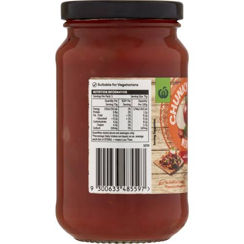 Woolworths Salsa Chunky Medium 375g | bunch