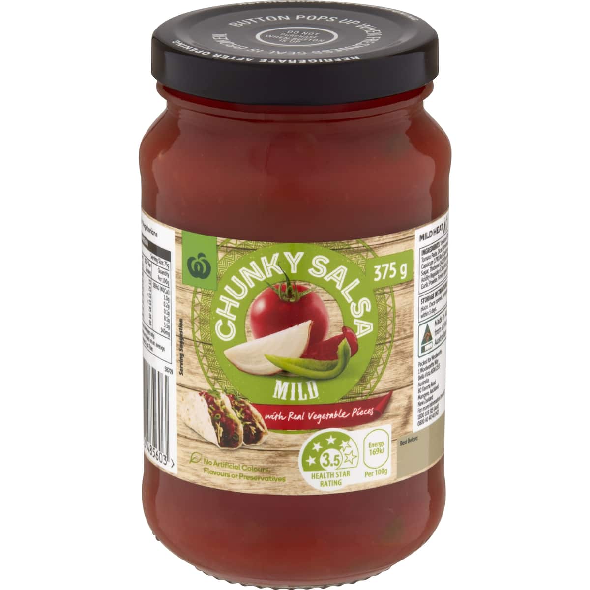 Woolworths Salsa Chunky Mild 375g | bunch