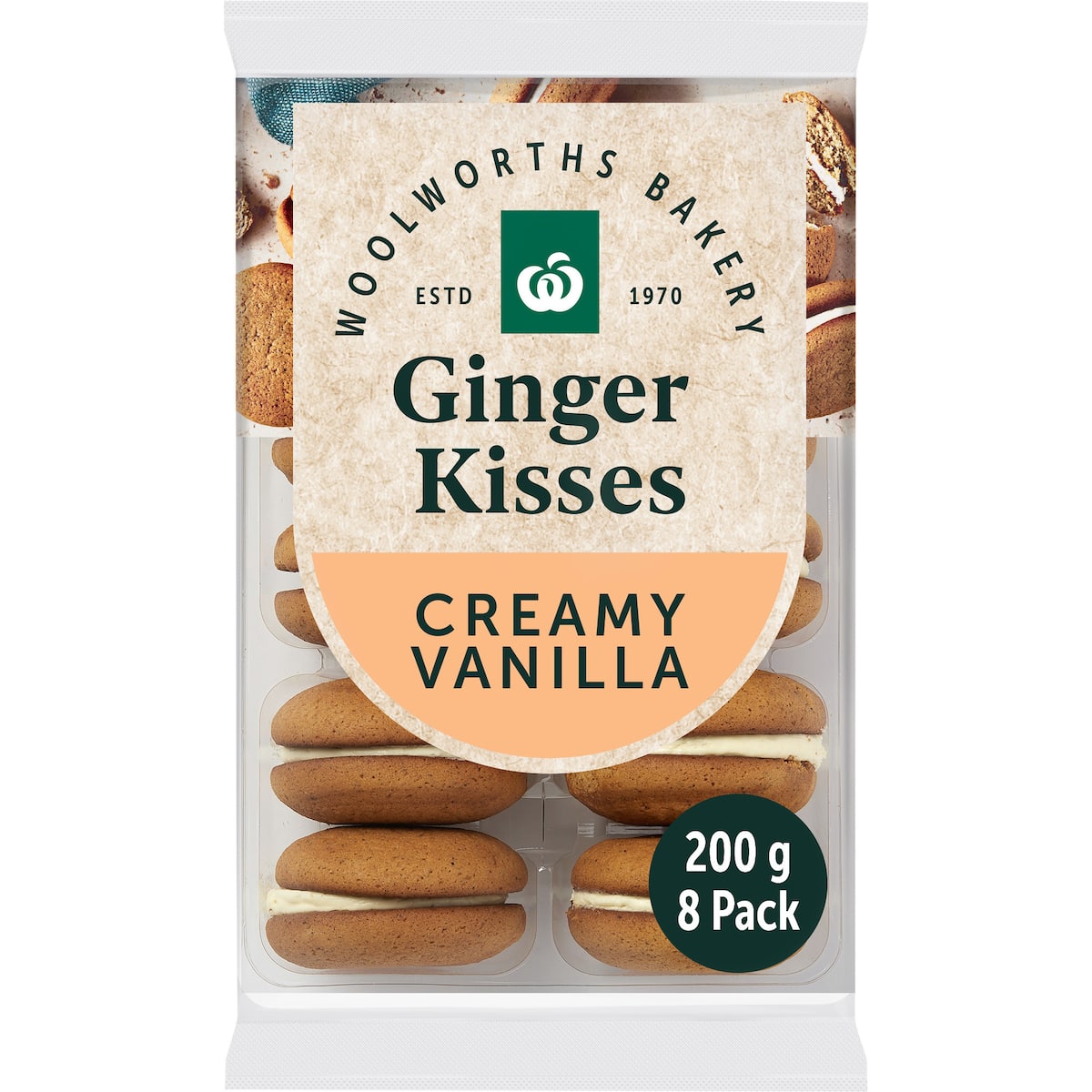 Woolworths Ginger Kisses 8 Pack | bunch