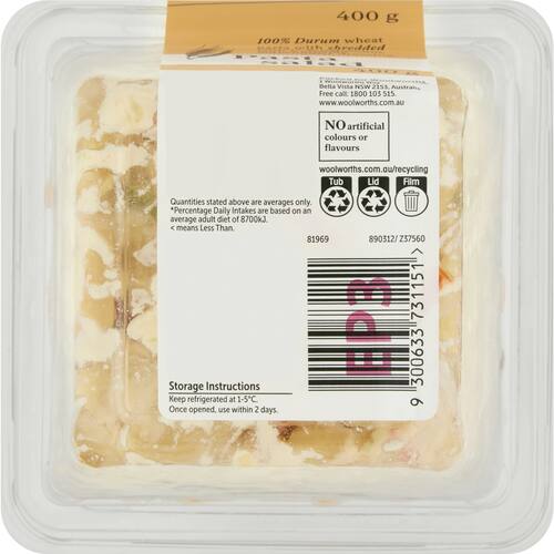 Woolworths Creamy Pasta Salad 400g | bunch
