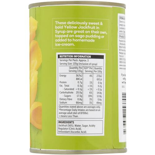 Woolworths Canned Yellow Jackfruit 425g | bunch