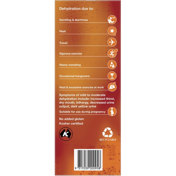 Hydralyte Electrolyte Ice Block Orange 16 Sachets | Woolworths
