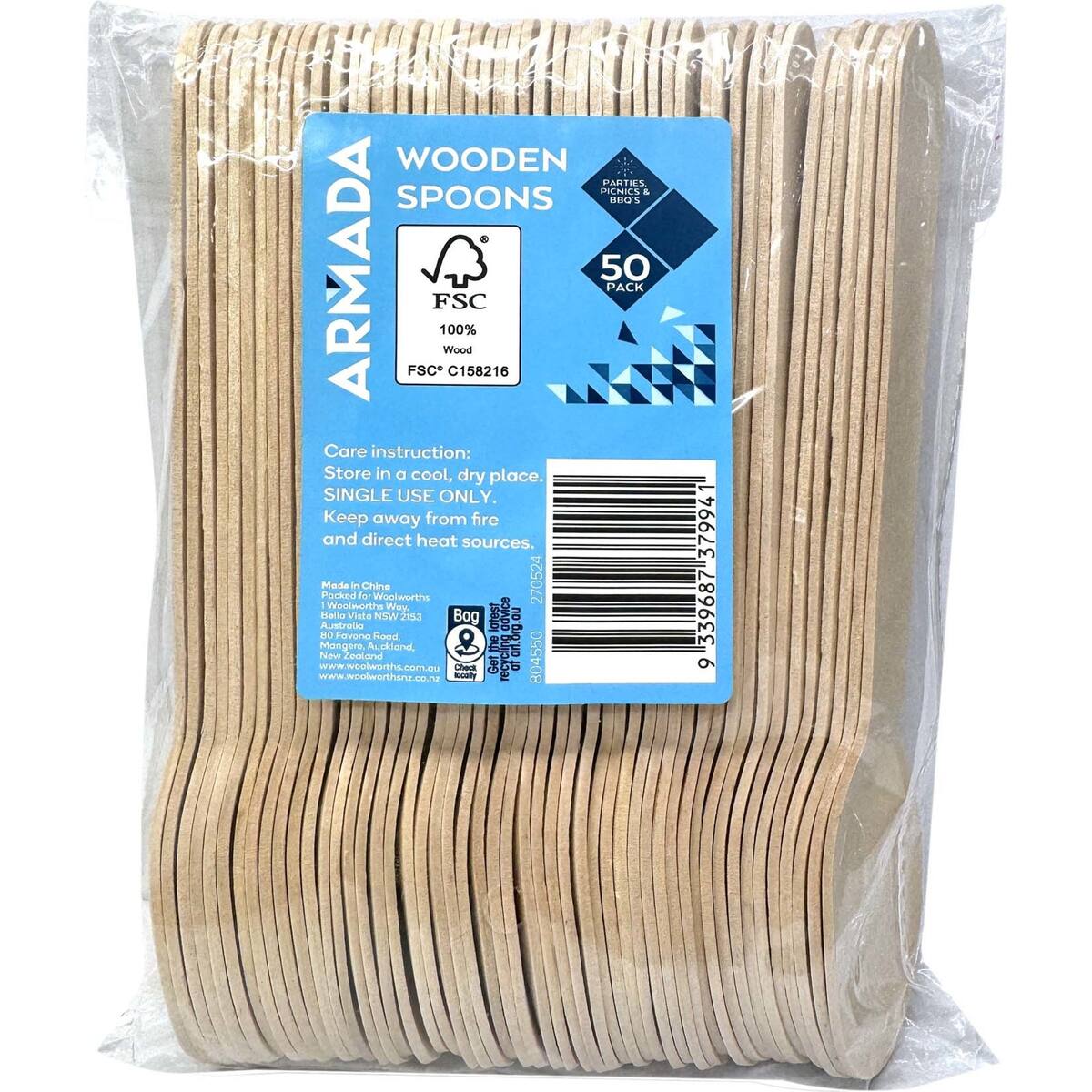 Armada Wooden Spoons 50 pack | bunch