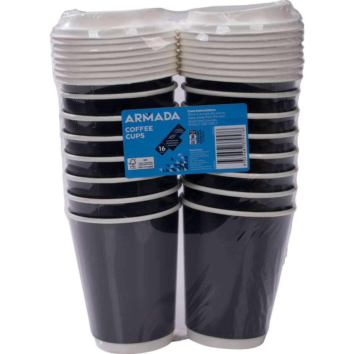 Armada Coffee Cups With Lids 16 pack | bunch