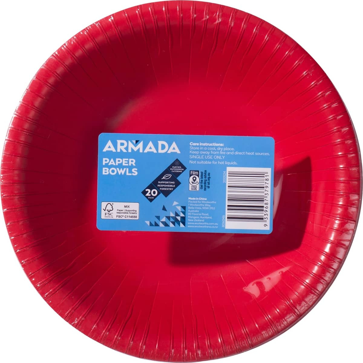 Armada Paper Bowls Coloured Assorted 20 pack | bunch