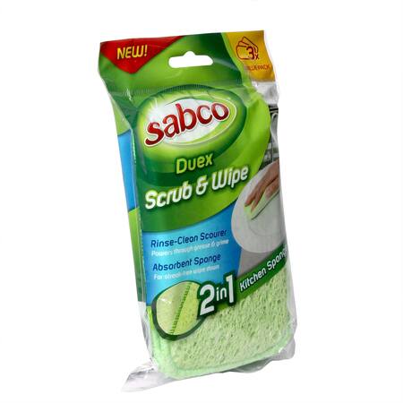 Get Sabco Duex Scrub & Wipe Kitchen Sponge 3 Pack delivered to your ...