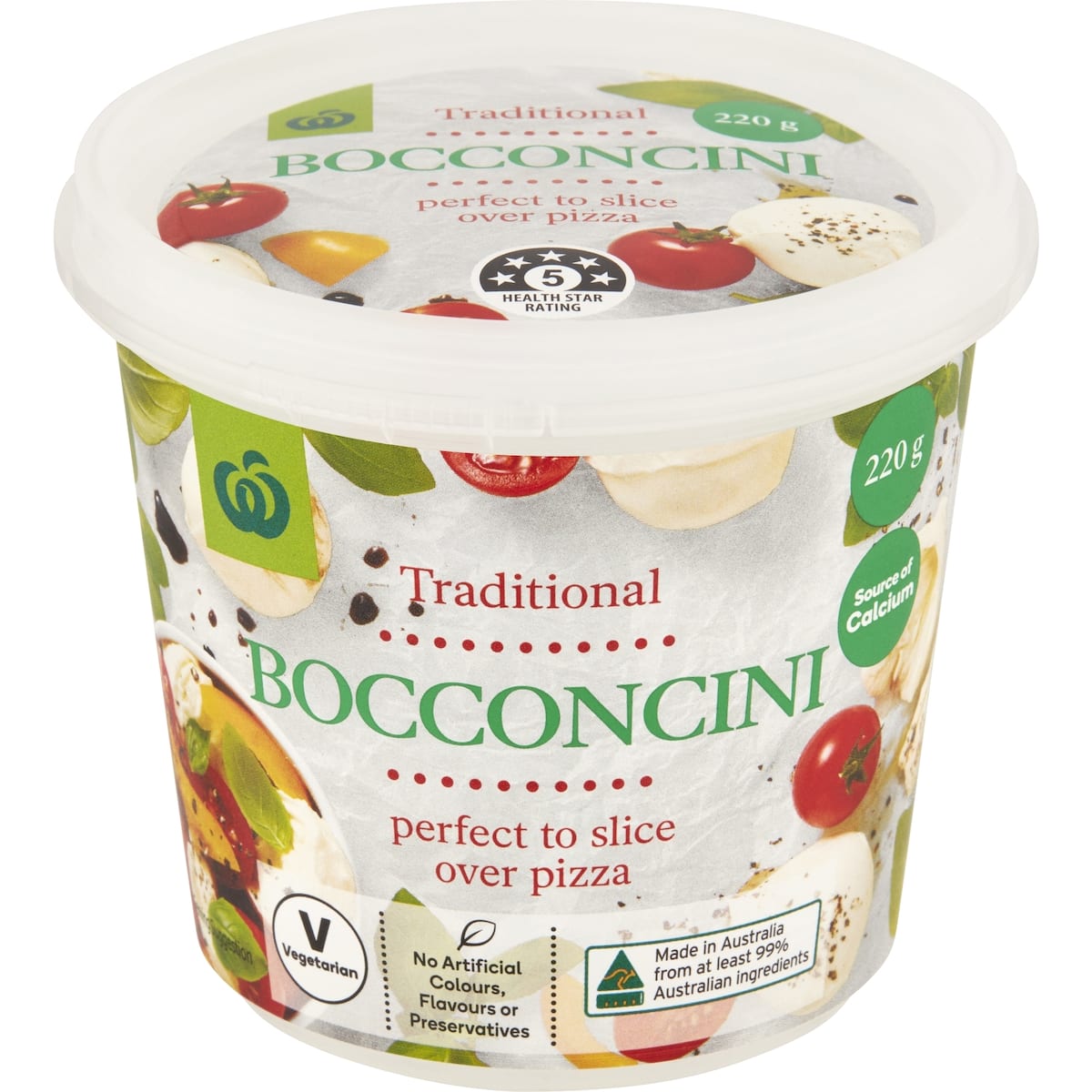 Woolworths Traditional Bocconcini 220g | bunch