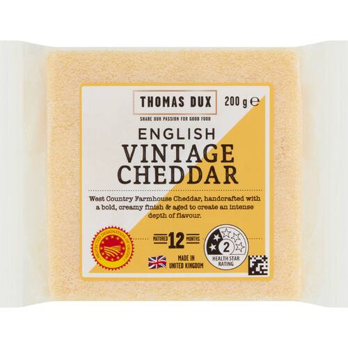 Thomas Dux English Vintage Cheddar 200g | bunch
