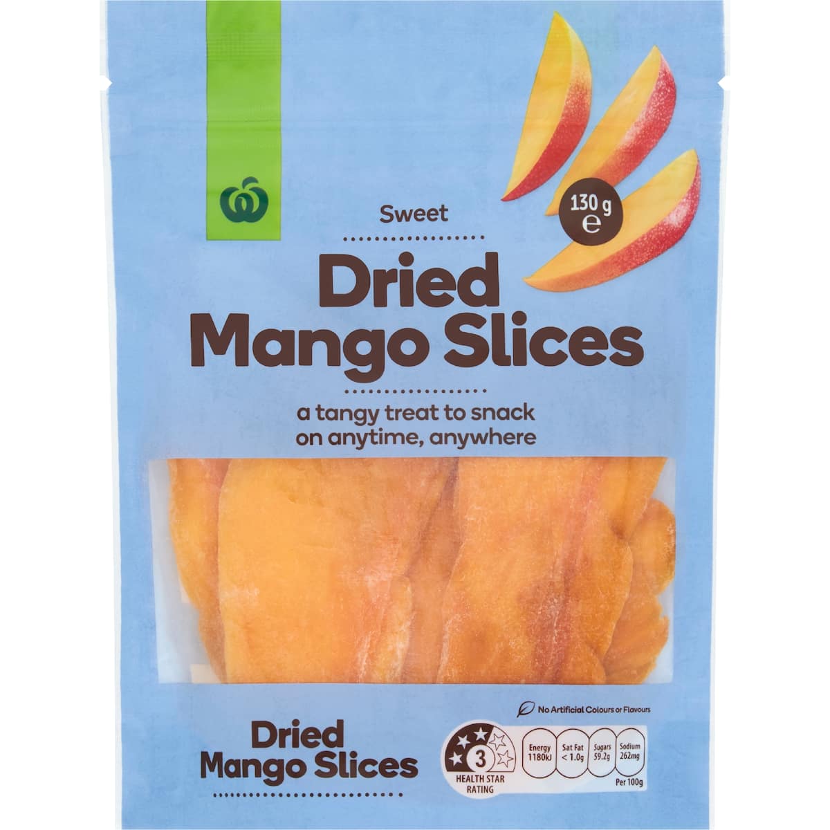 Woolworths Dried Mango Slices 130g | bunch
