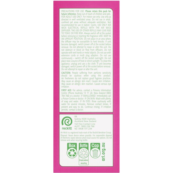 Air Wick Pure Cherry Blossom Plug-in Diffuser 19ml | Woolworths