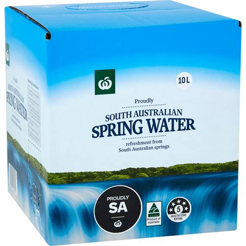 Woolworths Spring Water Bag In Box 10L | bunch