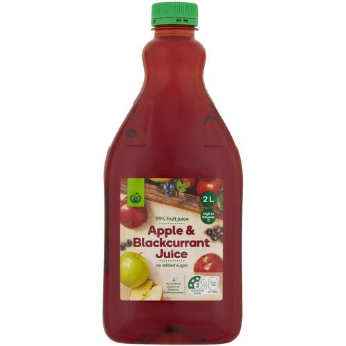 Woolworths Apple Blackcurrant Juice 2l | bunch