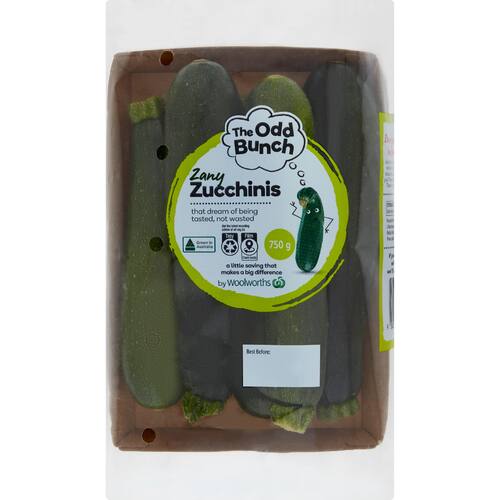 The Odd Bunch Zucchini Prepacked 750g | bunch