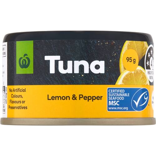 Woolworths Lemon And Pepper Tuna 95g | bunch