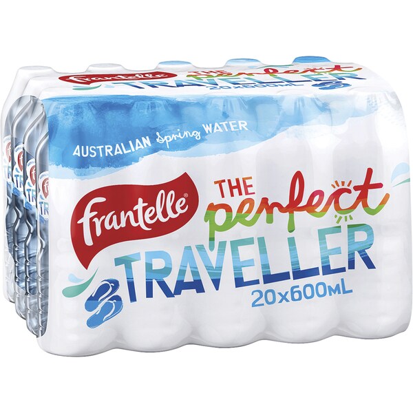 Frantelle Australian Still Spring Water Bottles Multipack 600ml x 20 Pack | Woolworths