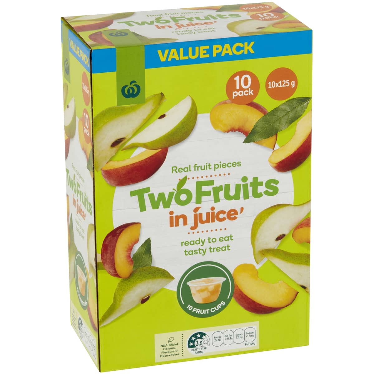 Woolworths Two Fruits In Juice 10 Pack | bunch