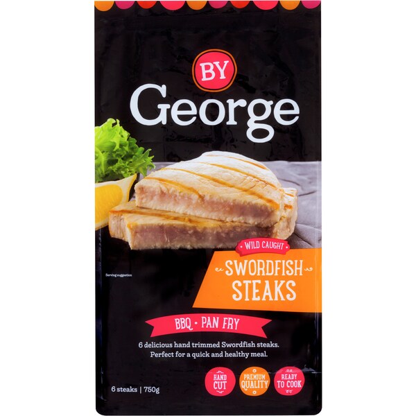By George Swordfish Steaks 750g | Woolworths