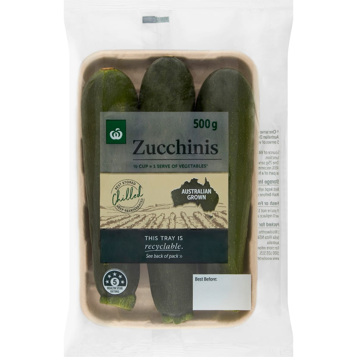 Zucchini Green Punnet 500g | bunch