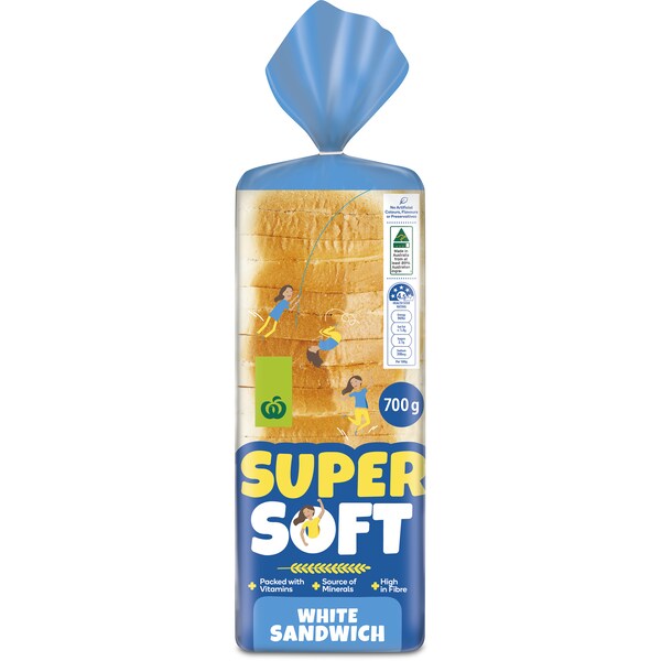 Woolworths Super Soft White Sandwich White Sandwich Loaf 700g | Woolworths
