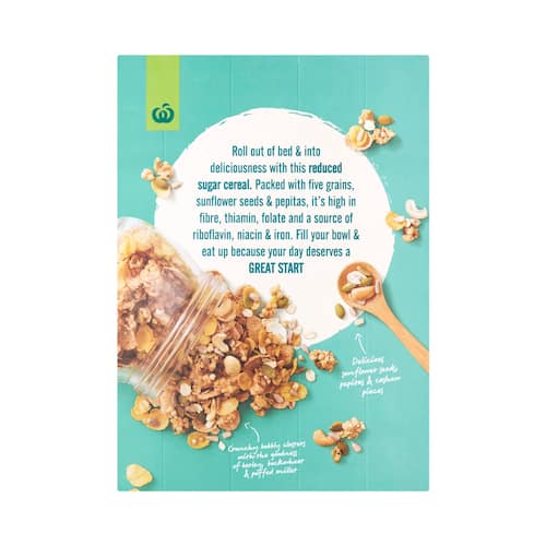Woolworths Great Start Reduced Sugar Multigrain Cereal 400g | bunch