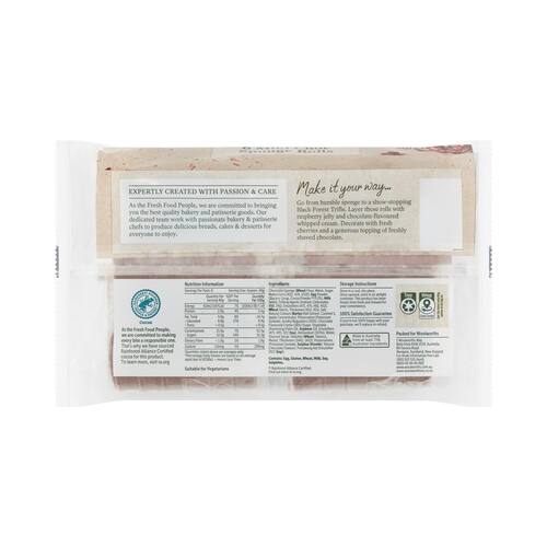 Woolworths Mini Choc Sponge Rolls 6 Pack | bunch