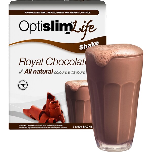 Optislim Life Royal Chocolate Shake 7 Pack | Woolworths