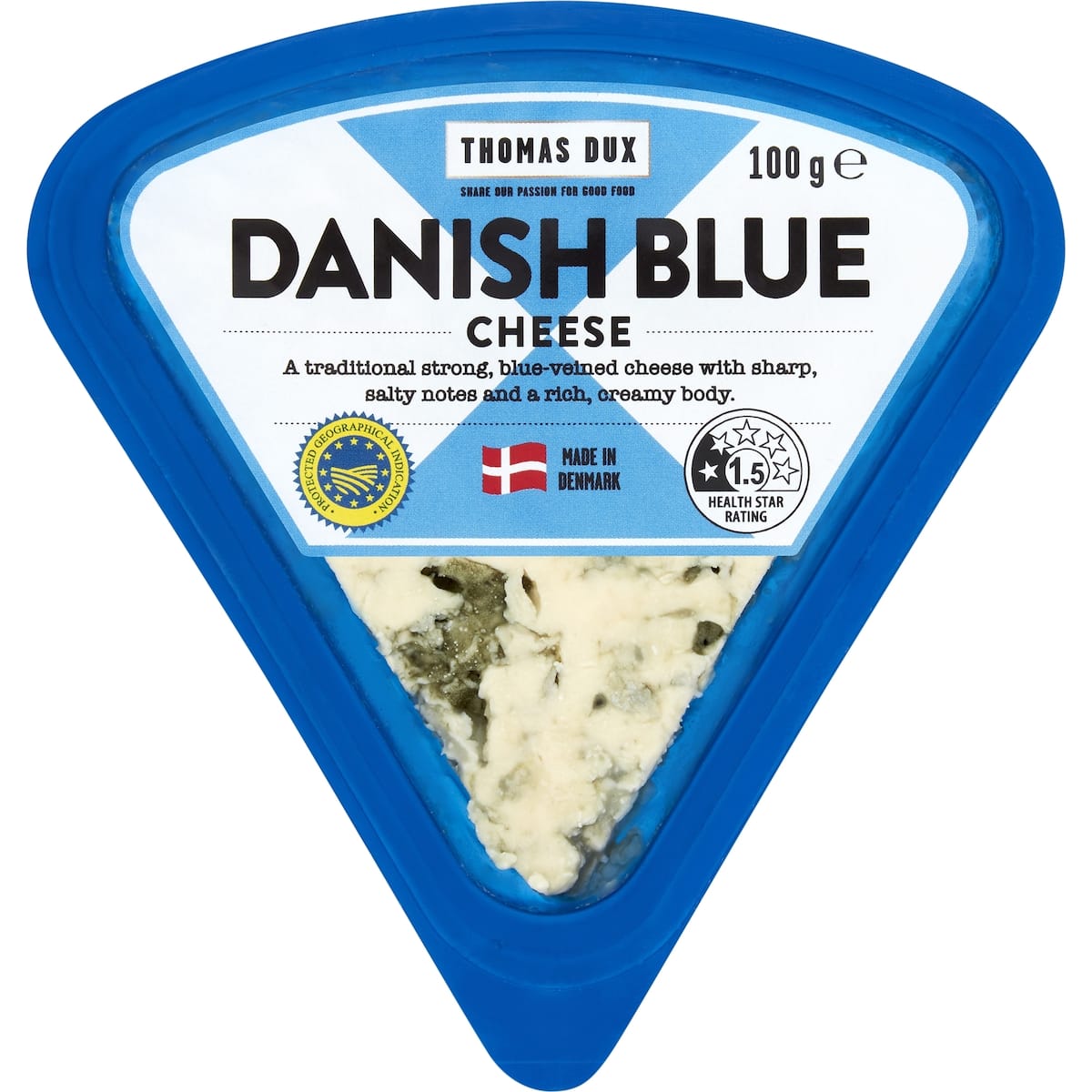 Thomas Dux Danish Blue Cheese 100g | bunch