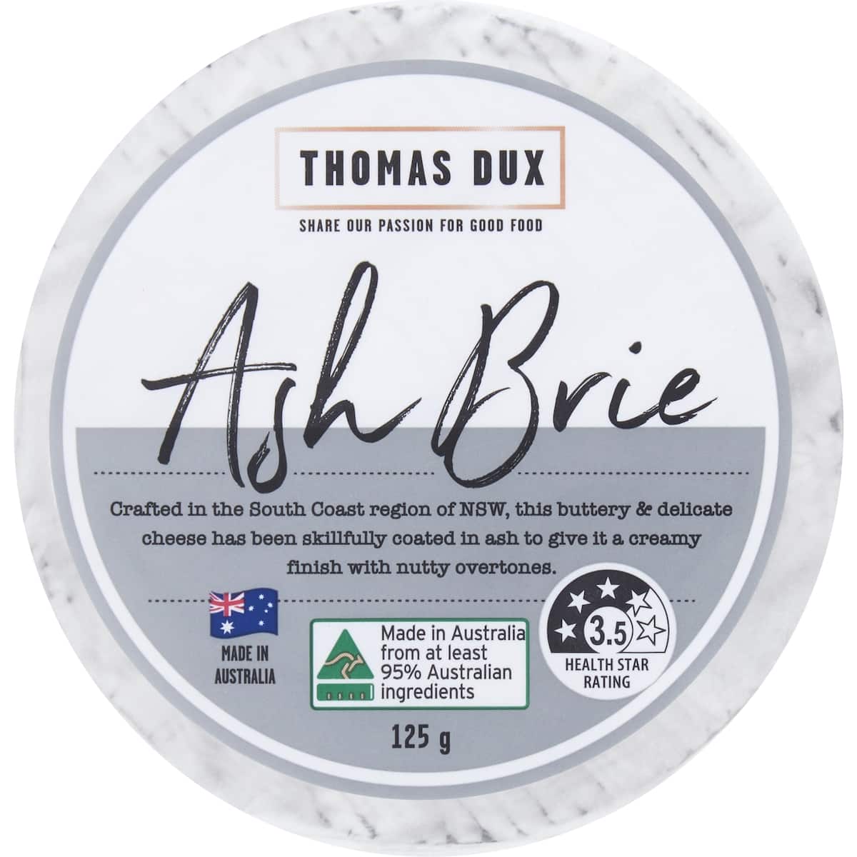 Thomas Dux Ash Brie 125g | bunch