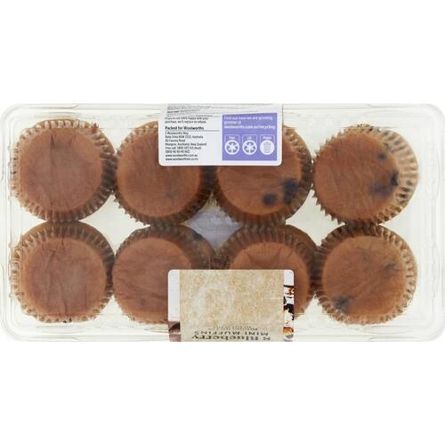 Woolworths Mini Blueberry Muffins 8 Pack | bunch