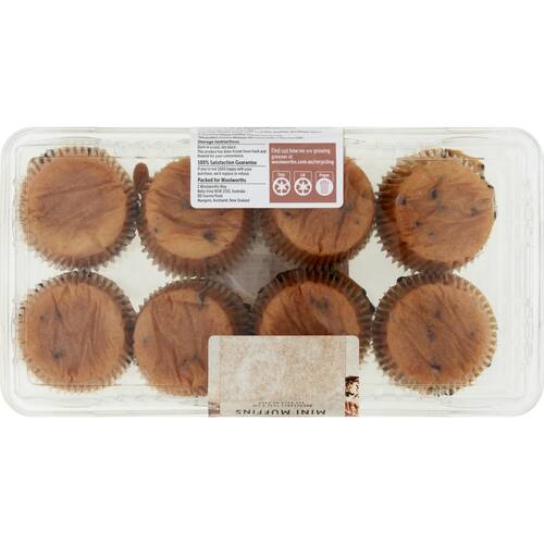 Woolworths Mini Choc Chip Muffin 8 Pack | bunch