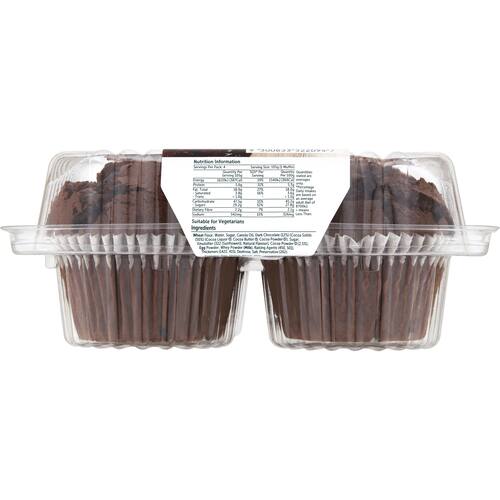 Woolworths Double Choc Chip Muffin 4Pack | bunch