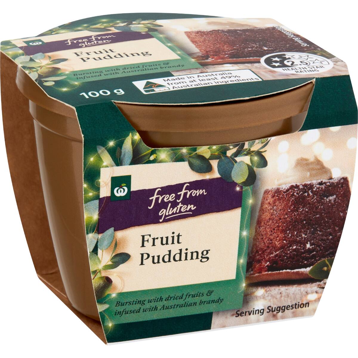 Woolworths Free From Gluten Fruit Pudding -100g -v4 | bunch