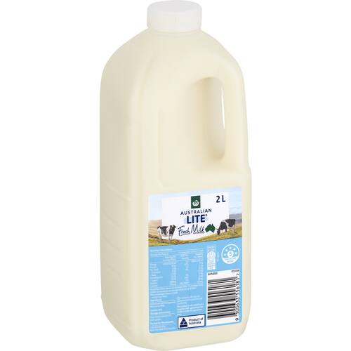 Woolworths Lite Milk 2l | bunch