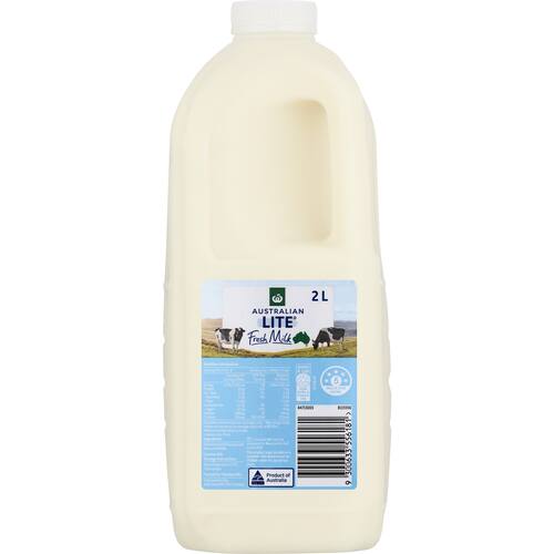 Woolworths Lite Milk 2l | bunch