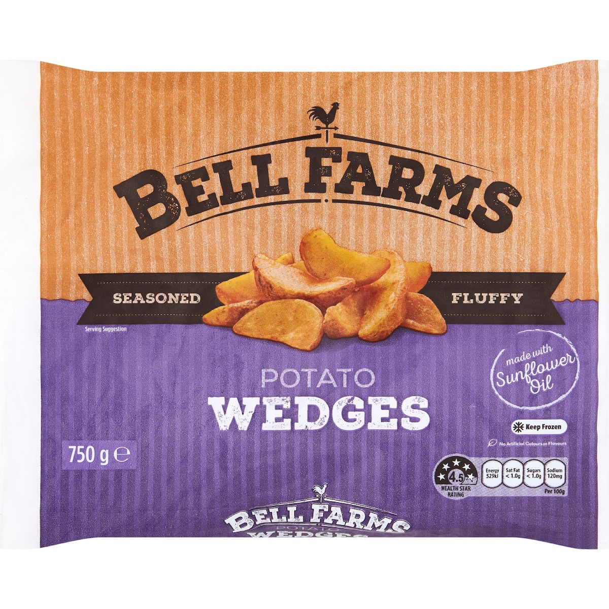 Bell Farms Potato Wedges 750g | bunch