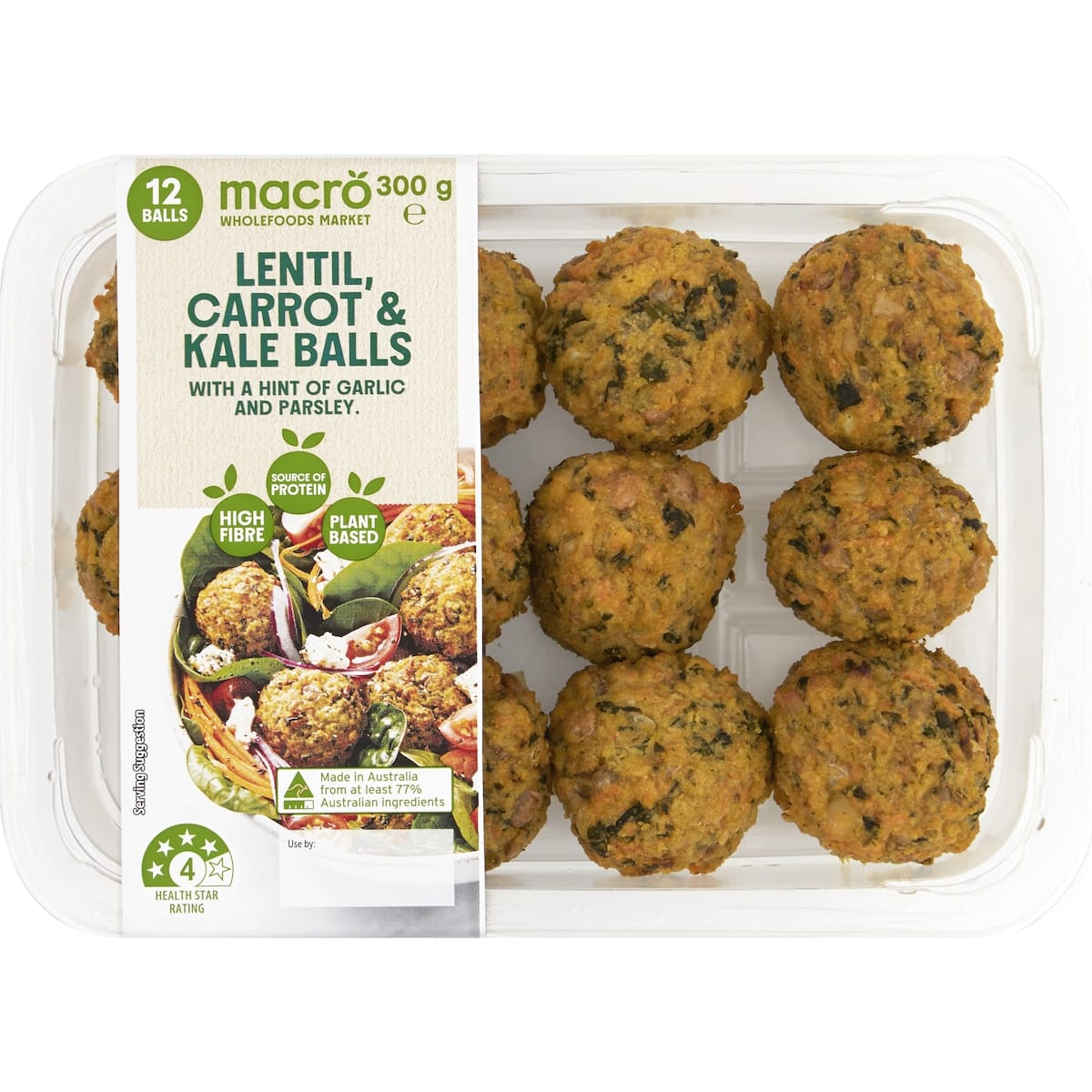 Macro Lentil Carrot & Kale Balls 12 pack | bunch