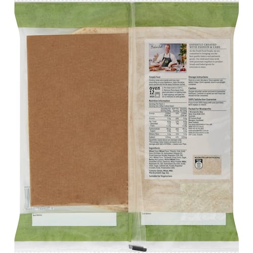 Woolworths Thin Crust Pizza Base 2 Pack | bunch