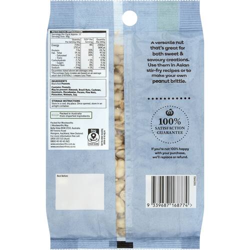Woolworths Blanched Peanuts 375g | bunch