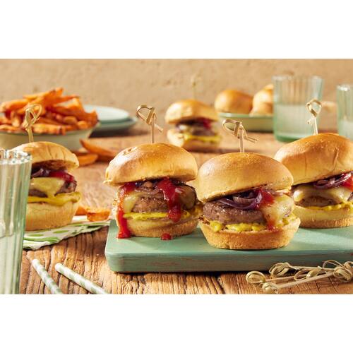 Woolworths 8 Slider Beef Burgers 400g | bunch