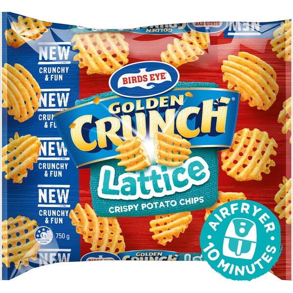 Birds Eye Golden Crunch Lattice Potato Chips Criss Cross French Fries ...