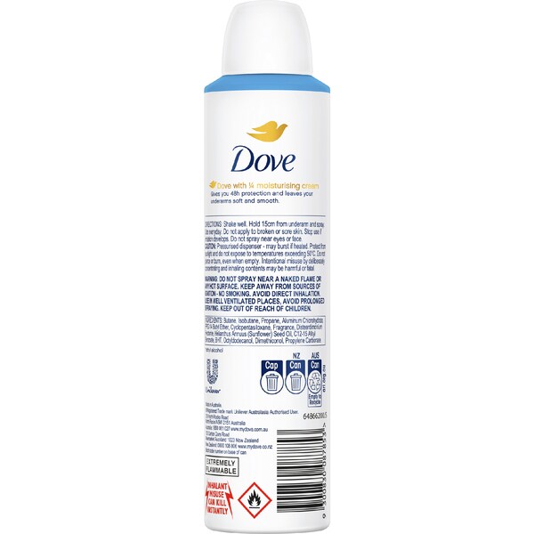 Dove Antiperspirant Deodorant Classic 48h 250 Ml | Woolworths