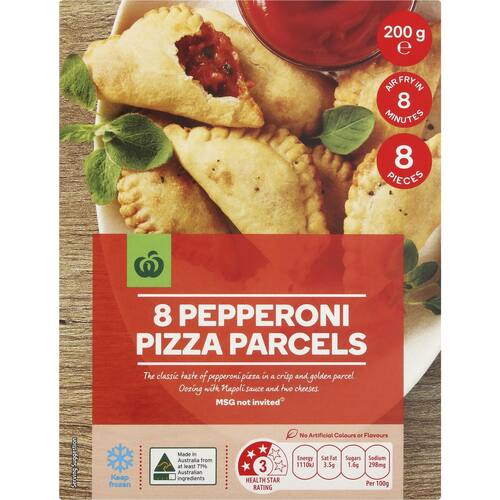 Woolworths Pepperoni Pizza Parcels 8 pack | bunch