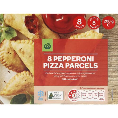 Woolworths Pepperoni Pizza Parcels 8 pack | bunch