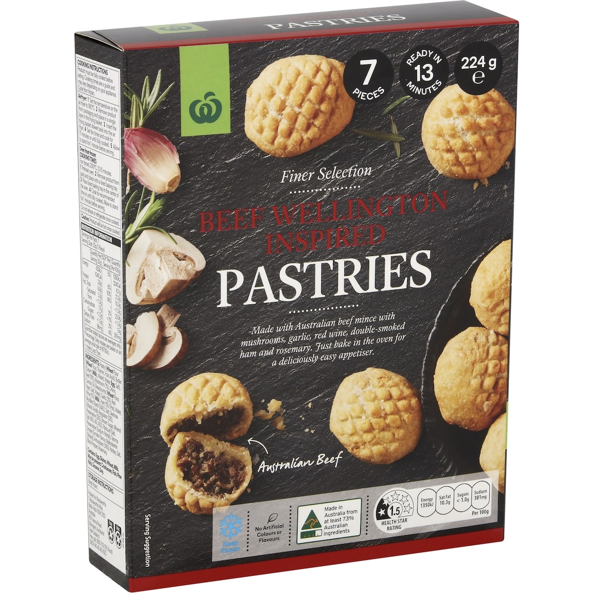 Woolworths Beef Wellington Inspired Pastries 7 pack | bunch