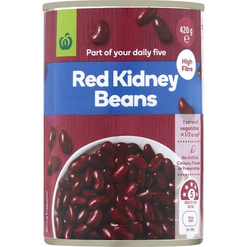 Woolworths Red Kidney Beans 420g | bunch