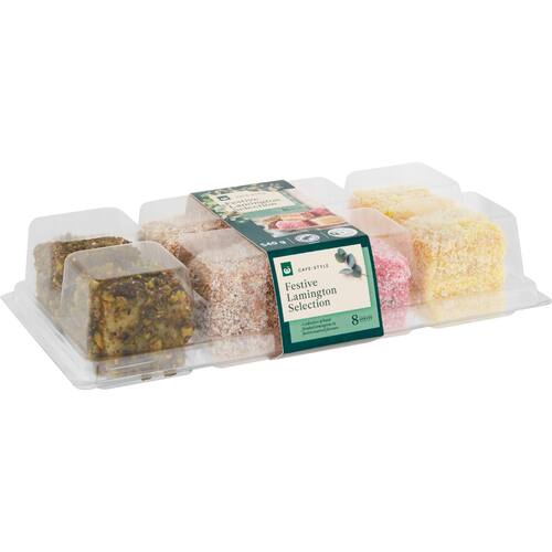 Woolworths Festive Lamington Selection Selection 8 pack | bunch