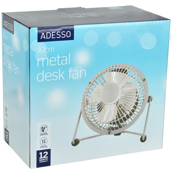 Adesso Metal Desk Fan 10cm Each | Woolworths
